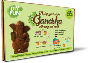 bucketBolt DIY Ganpati Making kit. Eco-Friendly Ganesha with Natural ...