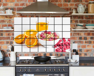 Shree Creation Décor 80 cm Waterproof Kitchen Wallpaper/poster for ...