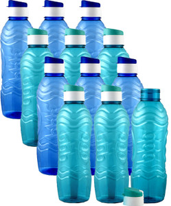 KUBER INDUSTRIES Plastic 12 Pieces Fridge Water Bottle Set with Flip ...
