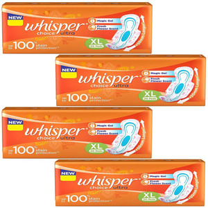 Whisper Choice ultra Extra Large 20+20+20+20 Sanitary Pad | Buy Women ...