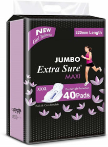 Extra Sure Extraa Sure Maxi XXXL - Sanitary Pads (40) Sanitary Pad ...