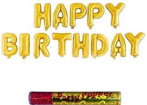 Flipkart.com | Bal samrat Solid "HAPPY BIRTHDAY" Golden Foil Letter ...