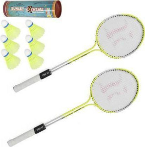NSP 1 pair badminton racket with 6shutlecoke Badminton Kit - Buy NSP 1 ...