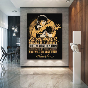 voorkoms 30.48 cm Wall Decor Bruce Lee Wall Sticker Color for Living ...