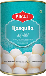 Bikaji GOL MATOL WHITE RASGULLA 1.25 KG PACK Box Price in India - Buy ...