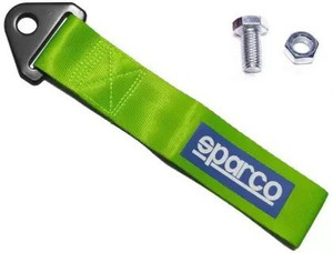 SmartFasionZ SPARCO -GREEN - TOW Car Auto Trailer Tow Strap Short Loop ...