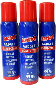 Bacto-V Gadget Disinfectant Spray Kill 99.9% Germs Becteria (Pack Of 3 ...