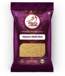 Farmers Grain Traditional Mysore Malli Rice (1 kg) Boiled Rice (Medium ...