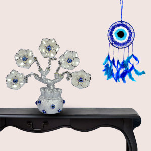 REIKI CRYSTAL PRODUCTS Evil Eye Tree Artificial Plant Artifical Tree ...