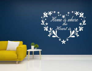 Decor studio 78 cm Love heart home quote white wall decal sticker for ...