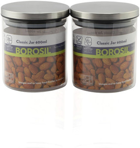 BOROSIL Glass Grocery Container - 600 ml Price in India - Buy BOROSIL ...