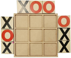 ECOBILL Wooden Cross Zero game ( Tic Tac toe or noughts and Crosses ...