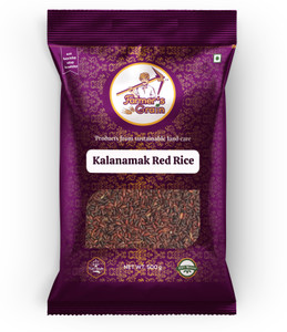 Farmers Grain Traditional Kalanamak Red Rice (1 kg) Red Boiled Rice ...