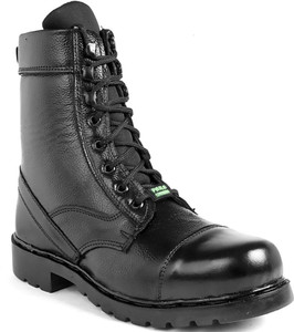 Para Commando Full Leather Combat Black Satety Army Boot Shoes Lace Up ...