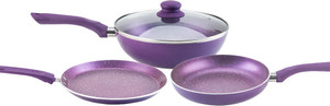 WONDERCHEF Orchid Induction Bottom Non-Stick Coated Cookware Set Price ...