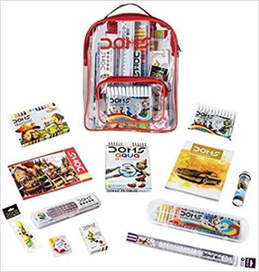 Flipkart.com | DOMS Smart Stationery Kit (12 pcs in 1 KIT Transparent ...