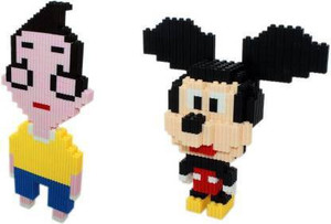 Shoppernation Micro Blocks Set Pixel Bricks - Lego Brick Blocks 500 ...