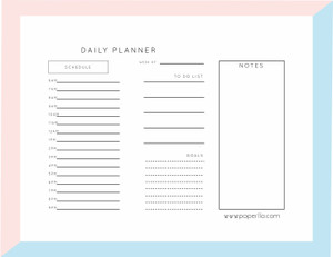 COI Planner Daily A4 Notepad/Elegant Writing Pad Goal Schedule to Do ...