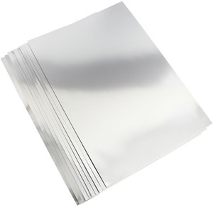 Flipkart.com | R H lifestyle MPS11 SILVER 10 pcs Metallic Craft Paper ...