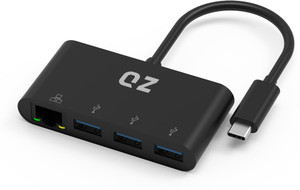 QuantumZERO QZ-HB16 USB-C to Ethernet and 3-Port USB-A 3.1 Hub Price in ...