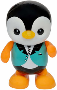 PEZYOX dancing penguin toy robot with lightning swinging arms in suit ...