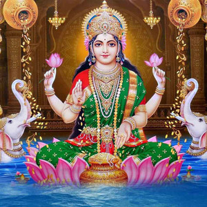 Goddess Lakshmi Waterproof Vinyl Sticker Poster || 24wpwl120 Fine Art ...
