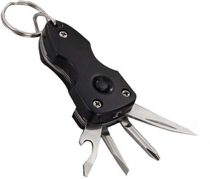 HurryUp J27 6 In 1' Military Key Chain Toolkit With Torch Key Chain ...