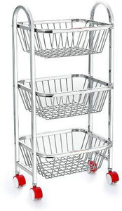 Amazing Stainless Steel 3 Layer Onion Potato Stand for Kitchen Fruit ...