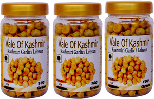 vale of kashmir Kashmiri Lasun / Lehsun / Garlic 300 gm Pack Of 3 From ...