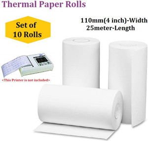 REALON Thermal Paper Rolls for All 4 inch Printer Machines-110mm(Width ...