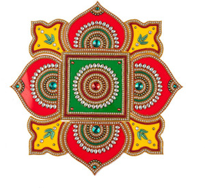 SG Creations Acrylic Rangoli Square SGRAN005 Rangoli Stencil Price in ...