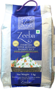 Zeeba SUPER MONGRA BASMATI RICE Basmati Rice (Broken Grain, Steam ...
