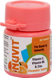Nuvit Chewvit Vitamin C, B6 & Zinc - Chewable Vitamin Tablets Price in ...
