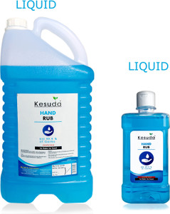 KESUDA 5 Liter Hand Rub (LIQUID) with 500ml LIQUID hand sanitizer with ...