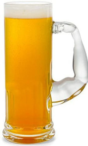 Thakur Enterprises beer muscle man bahubali mug Glass Beer Mug Price in ...