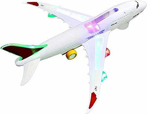 Beebom Battery Operated Aeroplane Toy for Kids with Attractive Flashing ...
