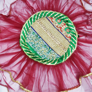 TULIPGIFT THAAL POSH ,THALI COVER RED Nylon, Silk Price in India - Buy ...