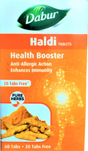 Dabur Haldi Tab 80 tab Pack of 2 Price in India - Buy Dabur Haldi Tab ...
