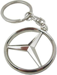 linsok Silver Colour Mercedes Benz Key Chain Key Chain Price in India ...