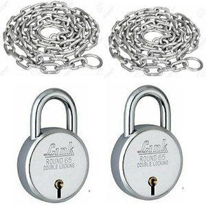 Link 65MM Padlock & 6 Feet Long Metal Chain Chain Lock - Buy Link 65MM ...