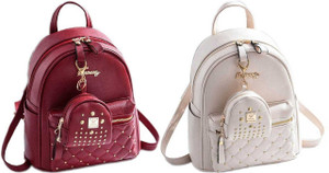3NG CMBO-CRM+MRN-KACHUA-PITTHU 8 L Backpack CREAM,MAROON - Price in ...