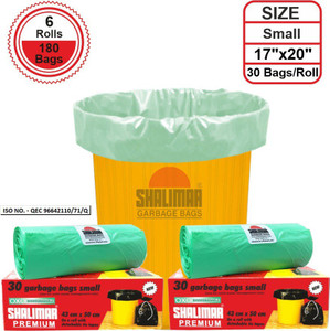 SHALIMAR Garbage Bags Small 20-25 L Garbage Bag Pack Of 180 Price in ...