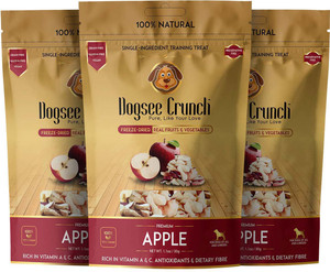 Dogsee Chew Dogsee Chew Crunch Apple|100% Natural|Freeze Dried|Single ...