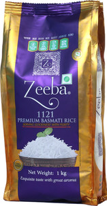 Zeeba PREMIUM LONG GRAIN Basmati Rice (Long Grain, Steam) Price in ...