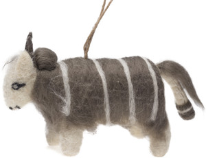 DeKulturework Felt Hanging Yak Eco Friendly Needle Felted Ornament ...