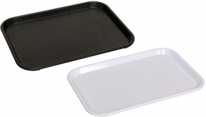 Everbuy Plastic Serving Tray Platter Rectangular Shape Plastic Trays ...