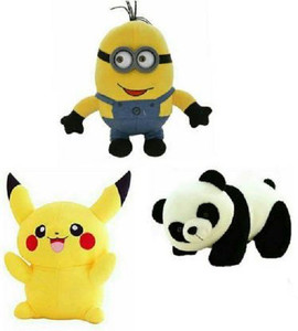 Saubhagye minion-20cm Pikachu-30cm panda - 40 cm (Multicolor) - 40 cm ...