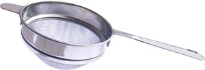 POGON Double Mesh Channi Stainless Steel Strainers for Kitchen ...