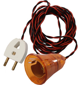 Hansh Fancy Hanging Bulb Holder with 2 Meter Flexible Wire Plastic ...