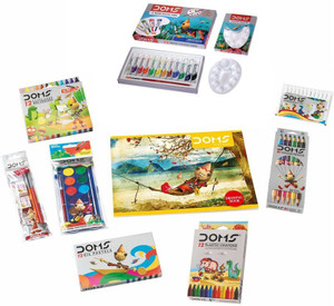 Flipkart.com | DOMS Coloring Kit - BOOK + DOMS 12 SHADE COLOUR BOOK ...